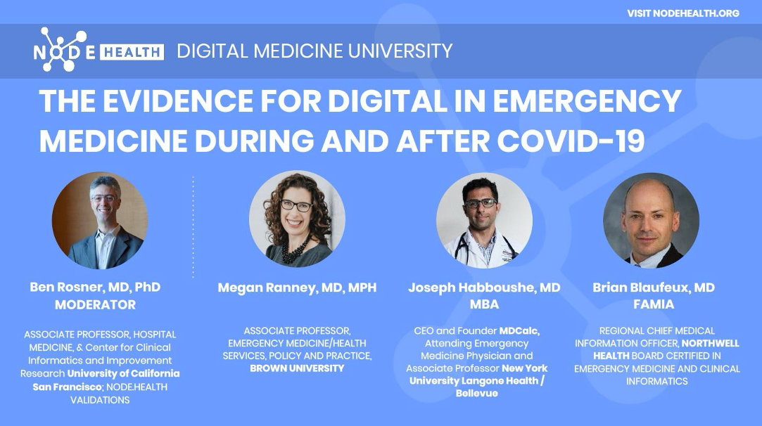 Digital Medicine in the Emergency Department Webinar Summary: COVID ...